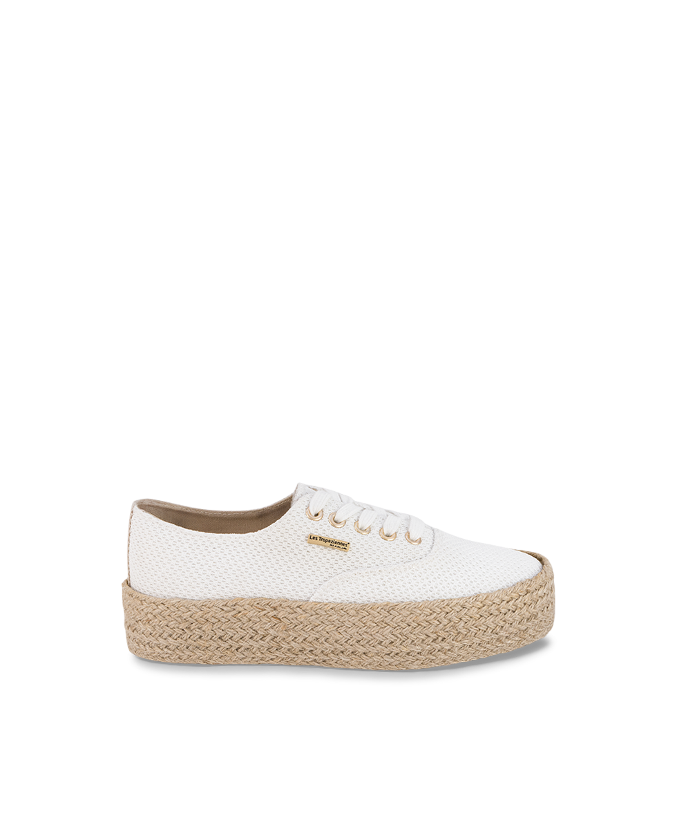 Baskets compensées en toile COSMIC PRINT MESH | Les Tropeziennes par M ...