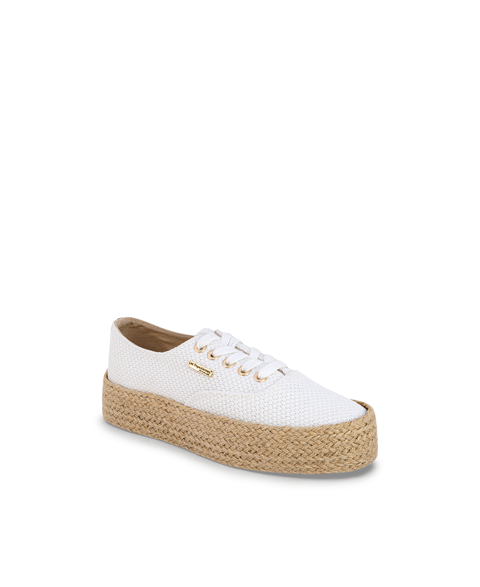 Baskets compensées en toile COSMIC PRINT MESH | Les Tropeziennes par M ...