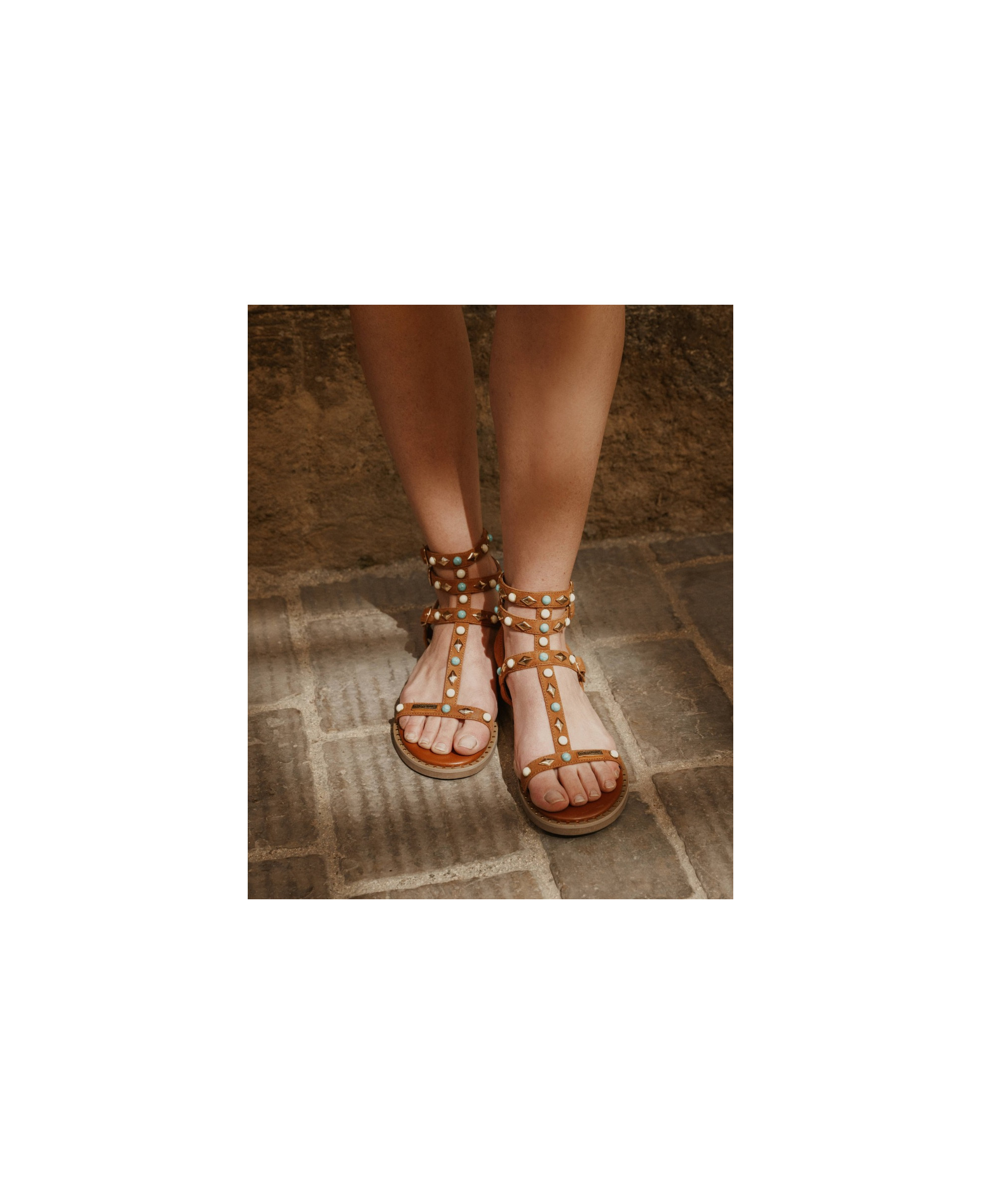 Sandales plates femme CORIKA CAMEL | Les Tropeziennes par M.Belarbi